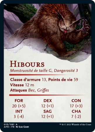 Ours-hibou - Illustration/Hibours - Stats - magic-ville.com